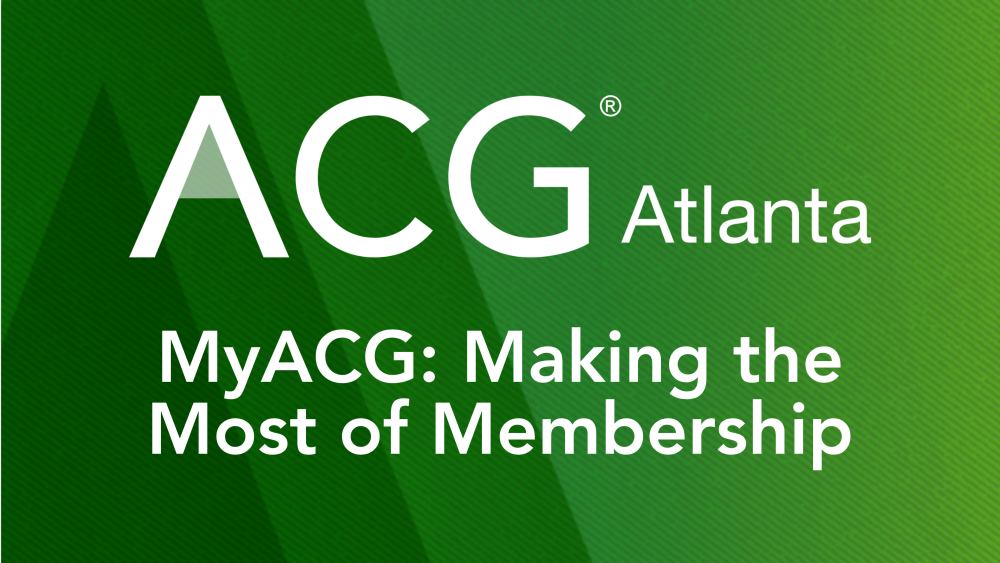 Membership Assistance | ACG Atlanta